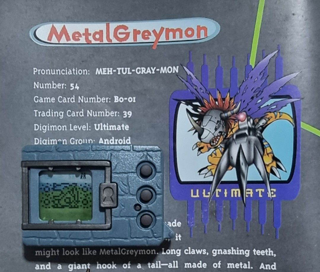 Digimon V1 Metal Tyranno Eng Ver 1997 Us Hobbies And Toys