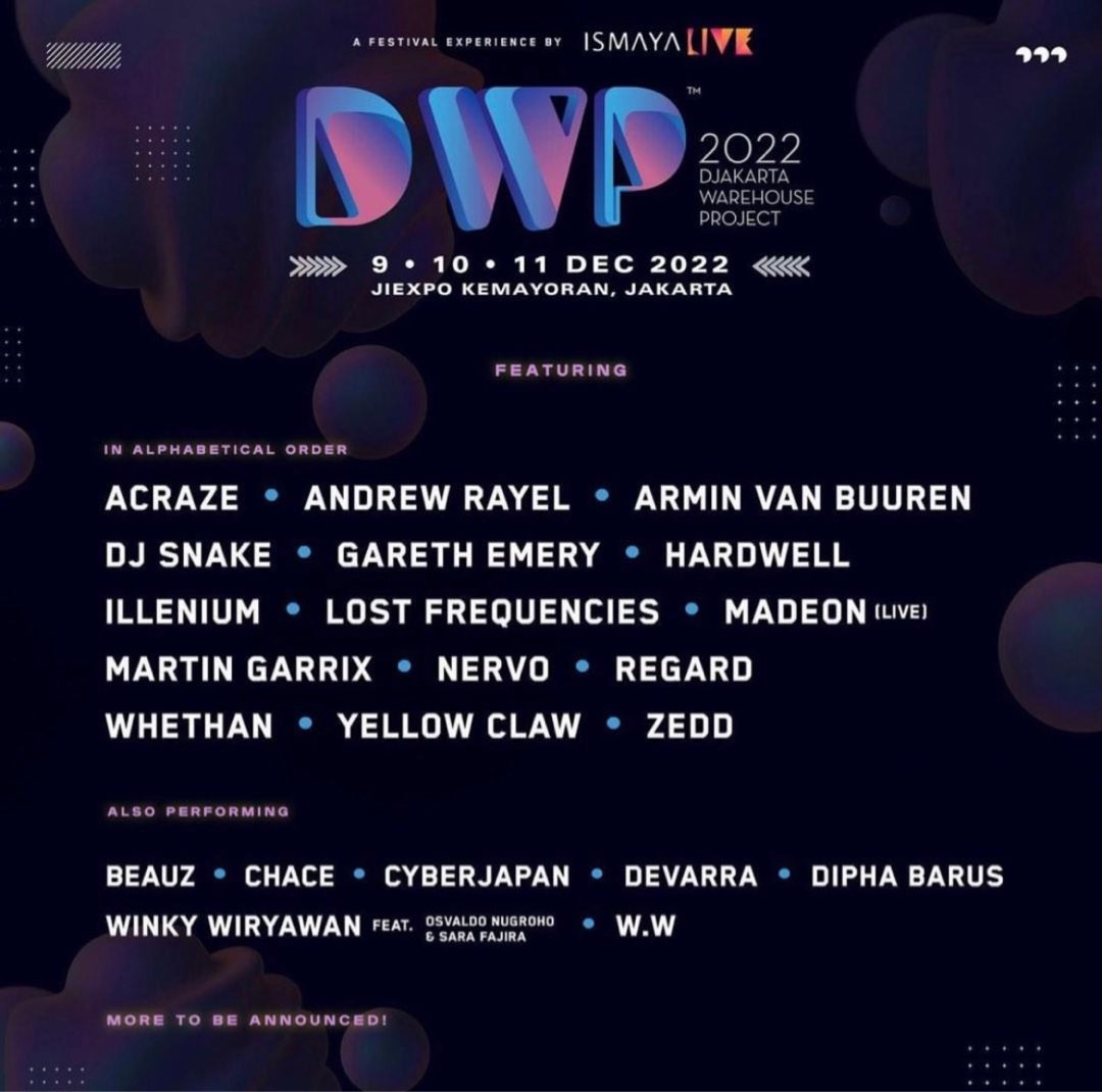 Djakarta warehouse project, DWP 2020, 3-day GA ticket, Tickets ...