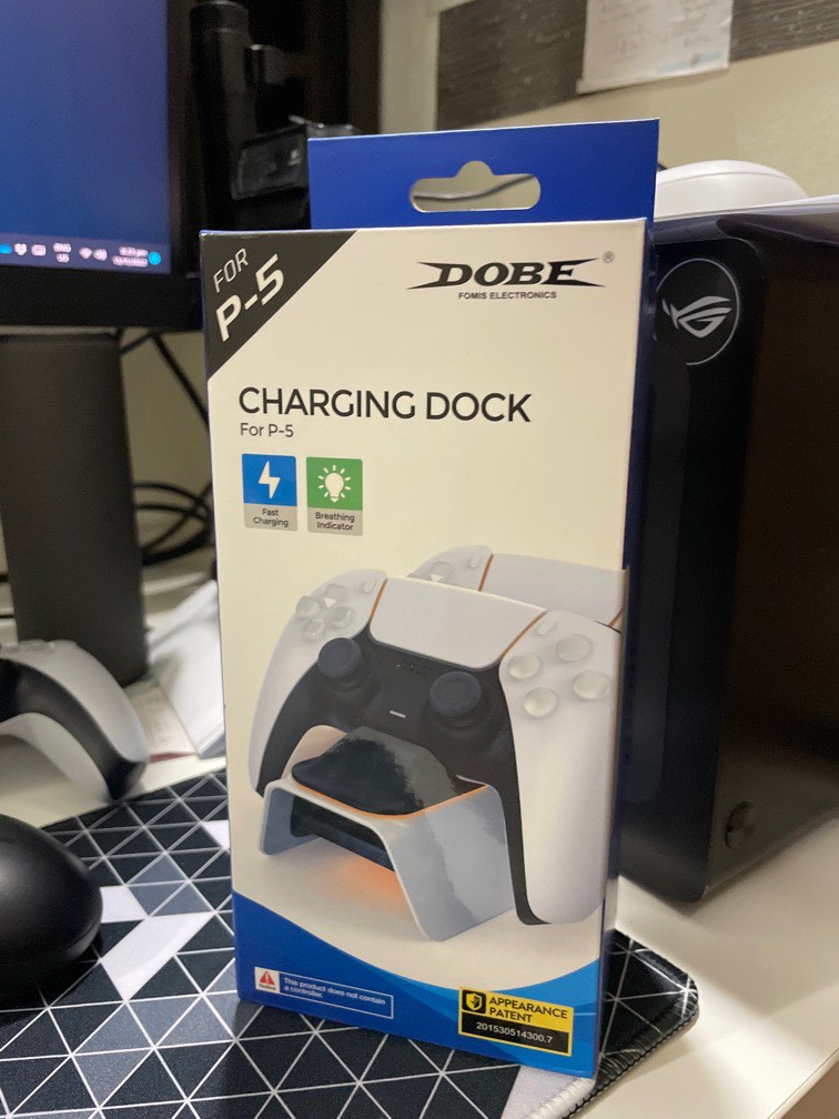 Dobe PS5 charging dock (upgraded version), Video Gaming, Gaming ...