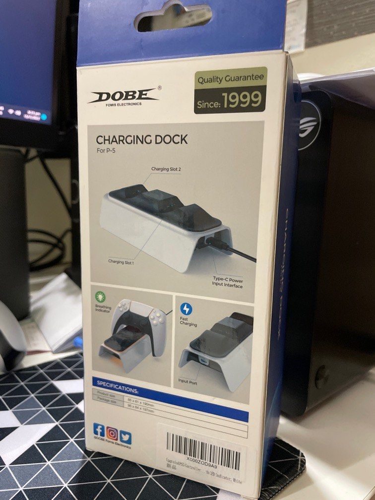 Dobe PS5 charging dock (upgraded version), Video Gaming, Gaming ...