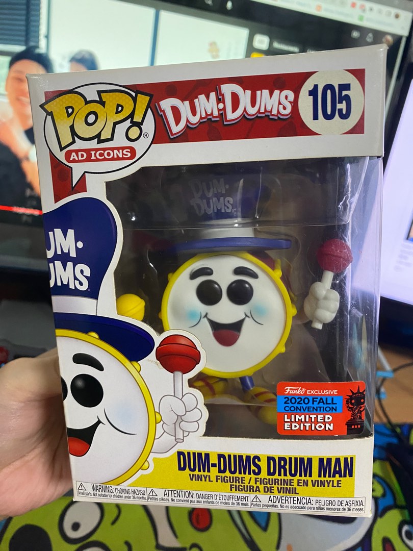 Dum-Dums Drum Man Funko Pop!, Hobbies & Toys, Toys & Games on Carousell