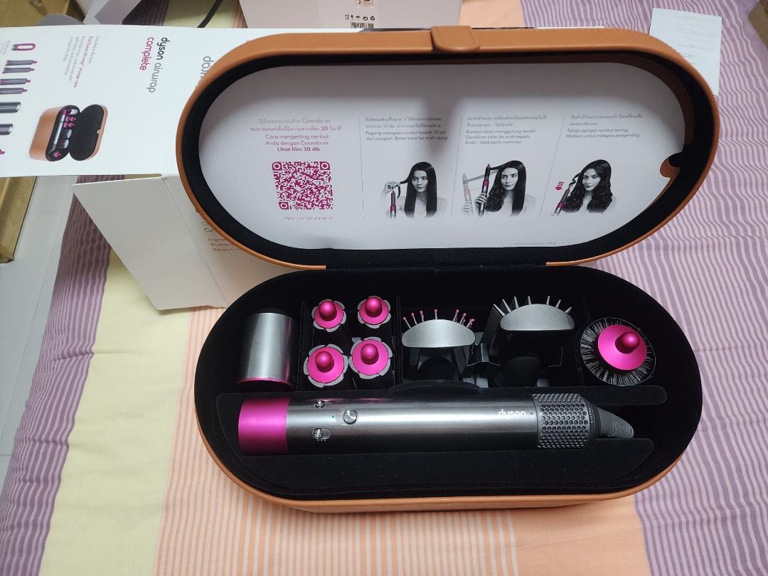 Dyson Airwrap Complete in Fuchsia Pink, Beauty & Personal Care, Hair on ...