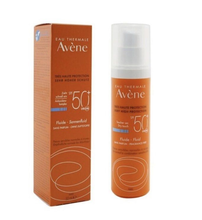 Eau Thermale Avene Fluid Fragrance Free SPF 50+ 50ml, Beauty & Personal ...