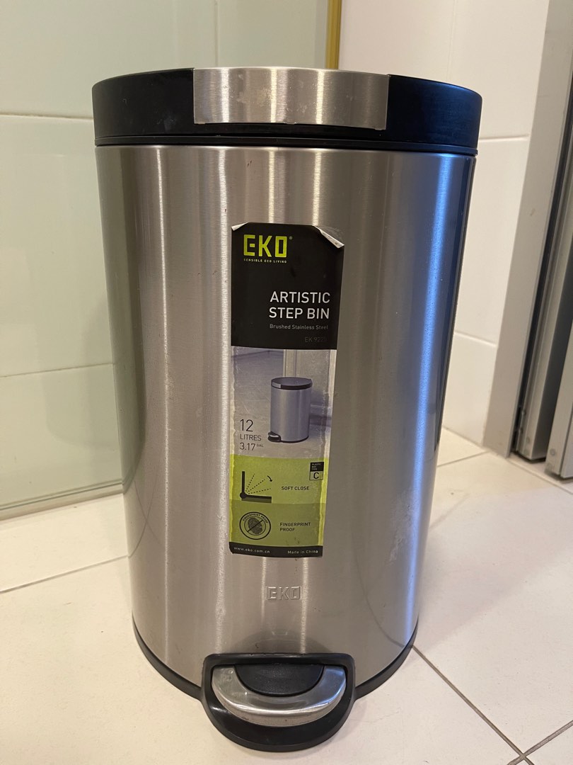 EKO Aristic Step Bin (12 litre), Furniture & Home Living, Cleaning ...