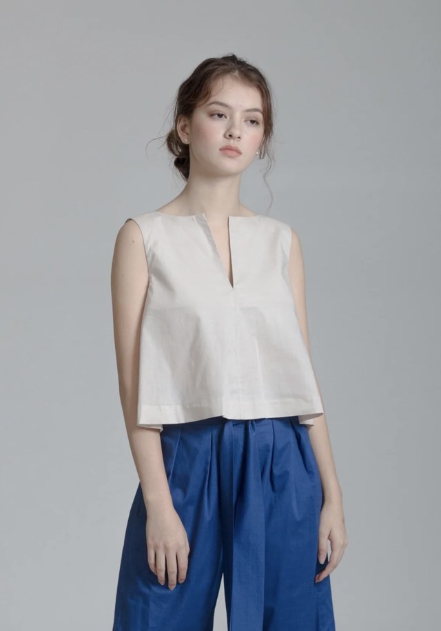 Esse Organic Cotton Trapeze Top, Women's Fashion, Tops, Sleeveless on Carousell
