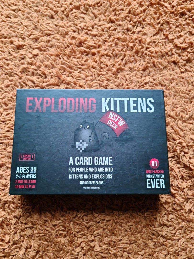 Exploding Kittens NSFW Deck, Hobbies & Toys, Toys & Games on Carousell
