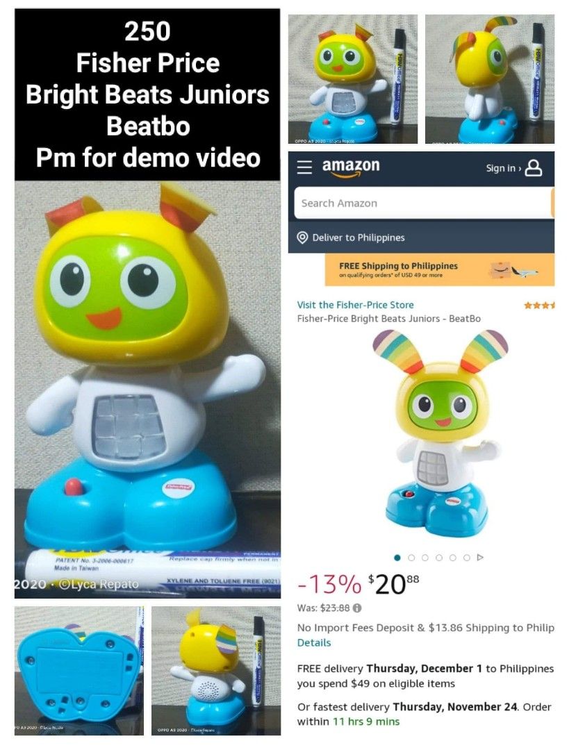 Fisher Price Bright Beats Juniors Beatbo, Hobbies & Toys, Toys & Games ...