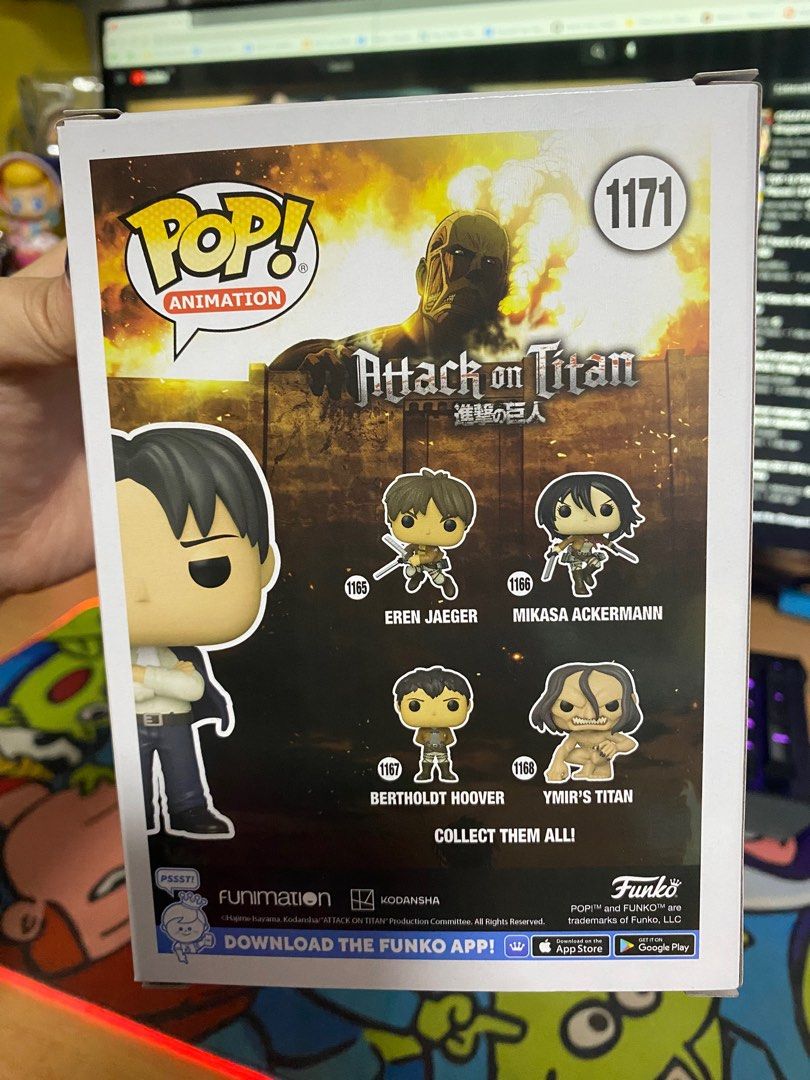 Formal Levi Funko Pop! - Attack On Titan, Hobbies & Toys, Toys & Games ...