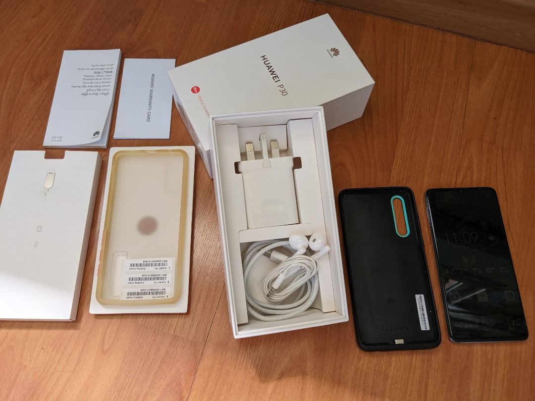 Full Set HUAWEI P30 With Official HUAWEI P30 Case With Wireless Charging On Carousell