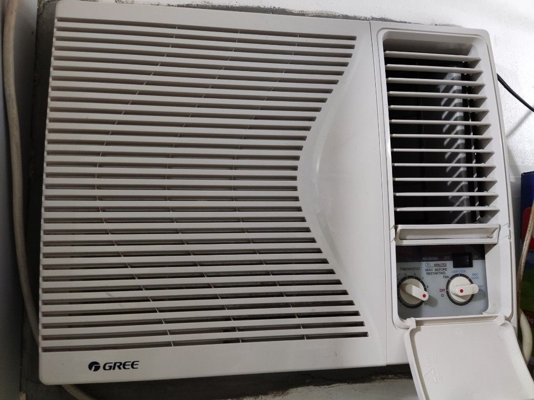 GREE 1HP WINDOW TYPE AIRCON, TV & Home Appliances, Air Conditioning and ...