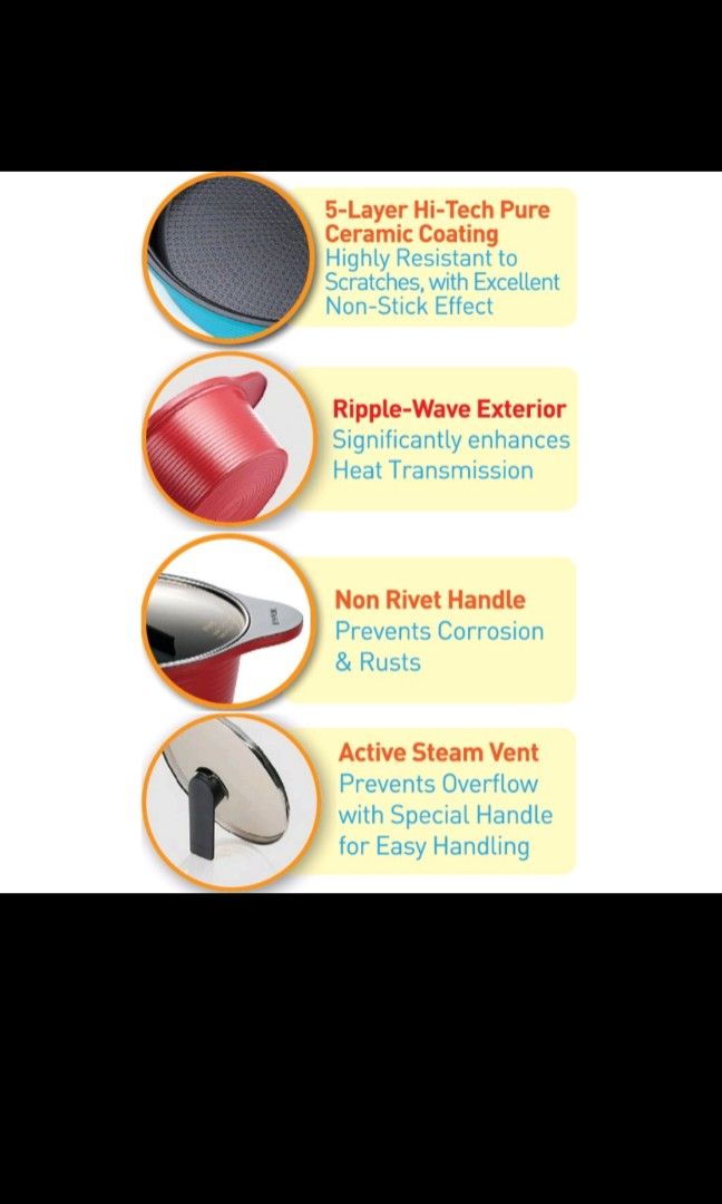 Happycall Alumite 4 PC cast pot and steam set, Furniture & Home Living ...