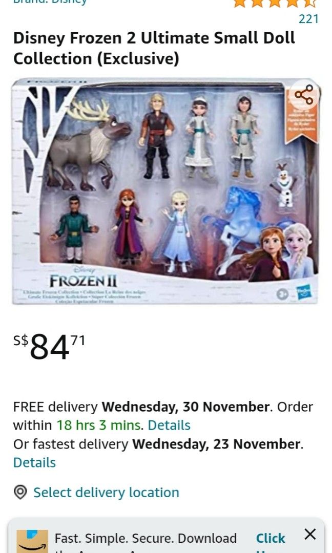 Hasbro Disney Frozen 2 ultimate collection characters RRP $85, Babies ...