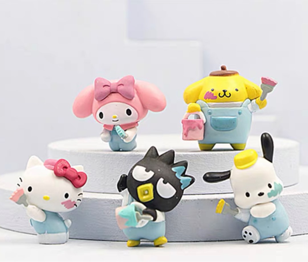 Hello Kitty Sanrio Cake Topper Figurines, Hobbies & Toys, Stationery ...