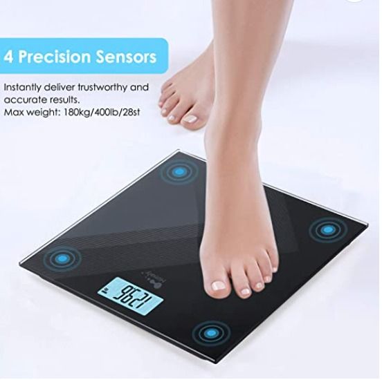 himaly Digital Body Weight Scale, USB Rechargeable Bathroom Scale with ...