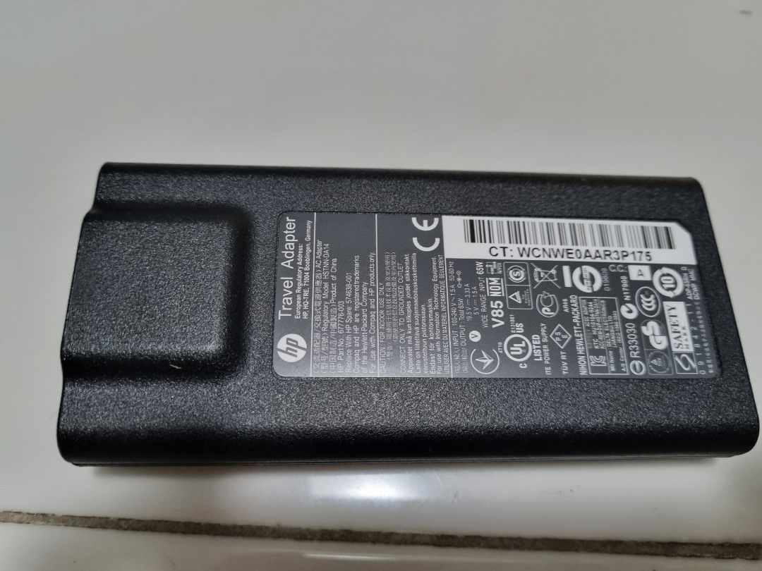 HP 65W Slim AC Adapter, Computers & Tech, Parts & Accessories, Cables ...