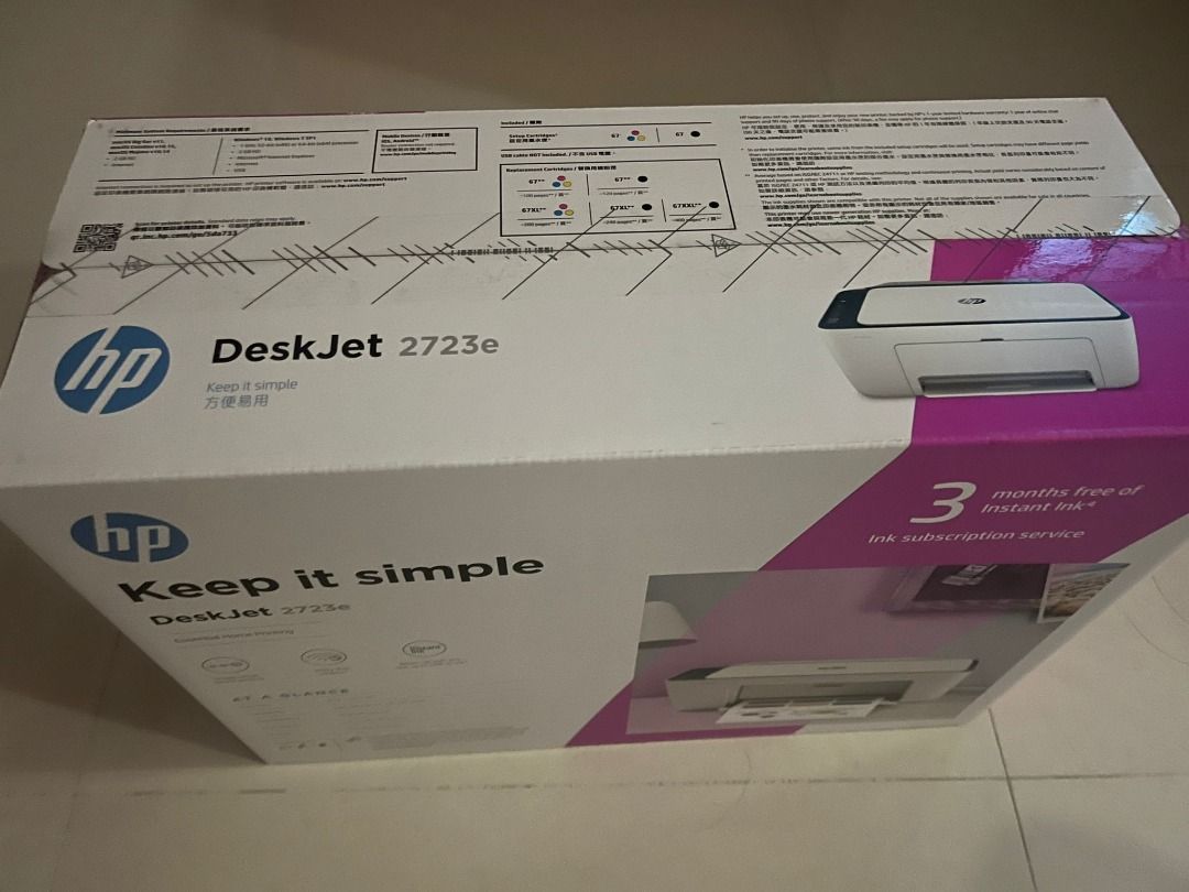 HP DESKJET 2723E ALL-IN-ONE PRINTER, Computers & Tech, Printers ...