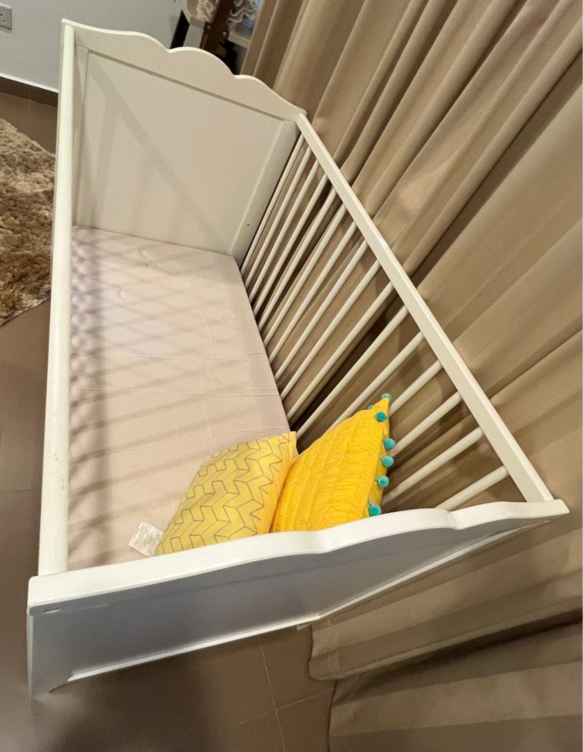 IKEA HENSVIK BABY COT (from Showflat) on Carousell