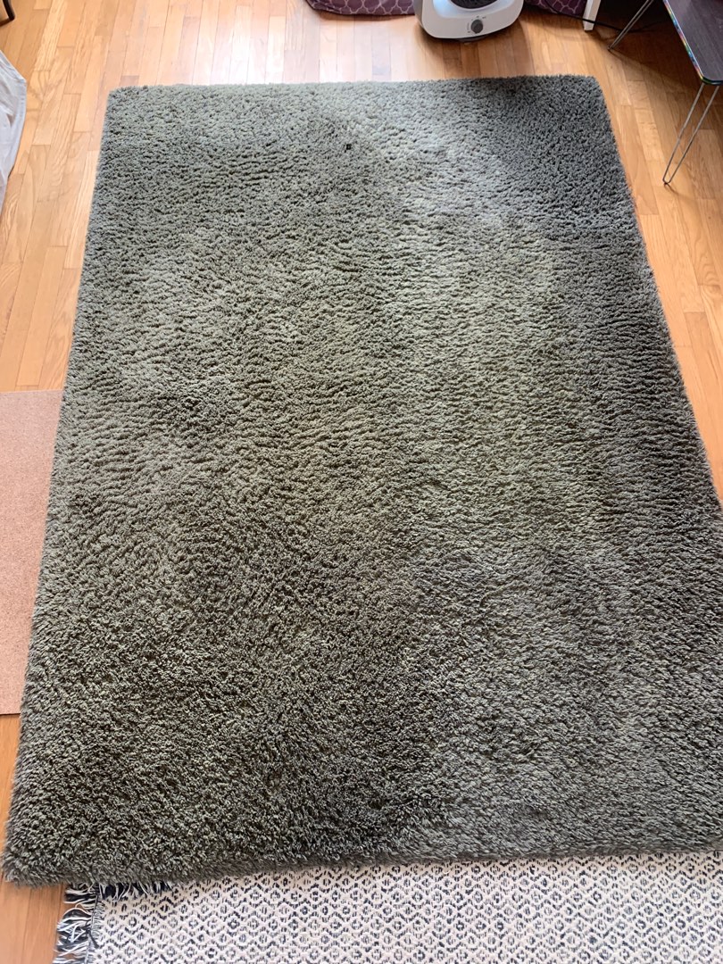 Ikea Rug olive green, Furniture & Home Living, Home Decor, Carpets ...
