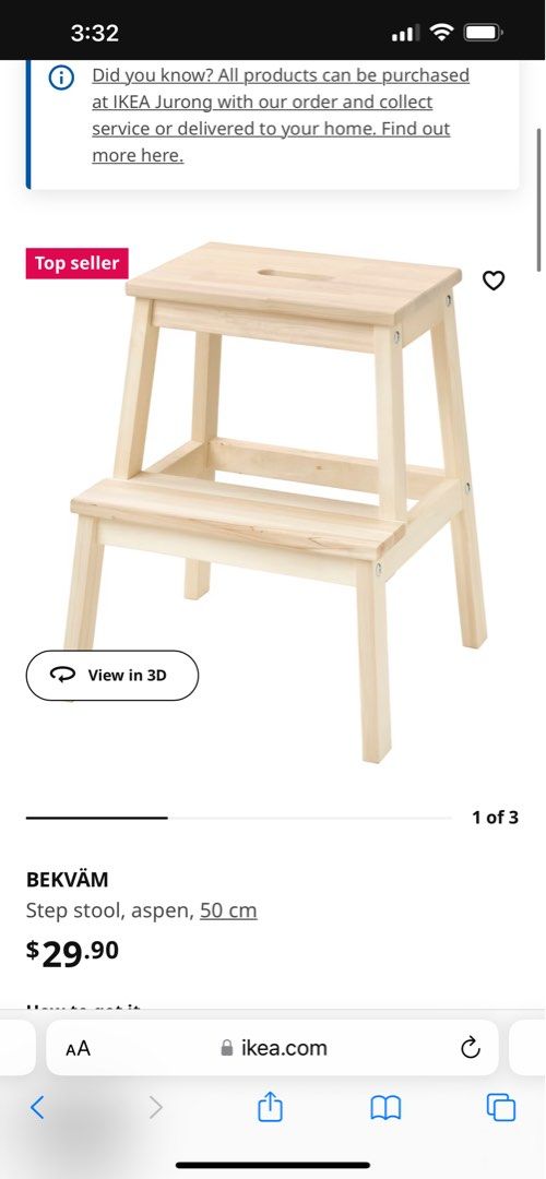 [IKEA] Step stool, Furniture & Home Living, Furniture, Other Home ...