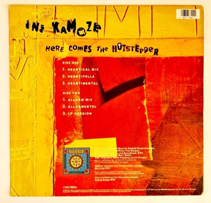 Ini Kamoze - Here Comes The Hotstepper LP Vinyl Record Piring Hitam ...