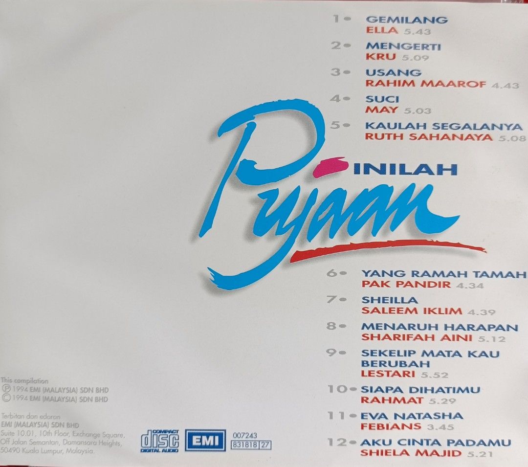 INILAH PUJAAN CDR, Hobbies & Toys, Music & Media, CDs & DVDs on Carousell