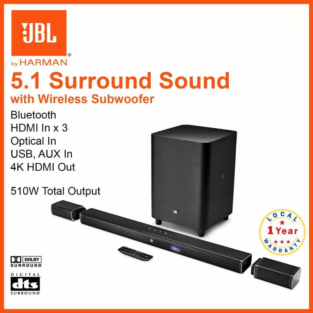 JBL Bar 5.1 Immersive | SB 160 | SB 140 | SB 130 | SB 120 | SB 110 With ...