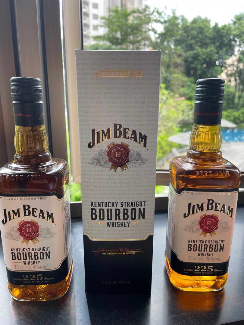 Jim Beam Bourbon, Food & Drinks, Beverages on Carousell