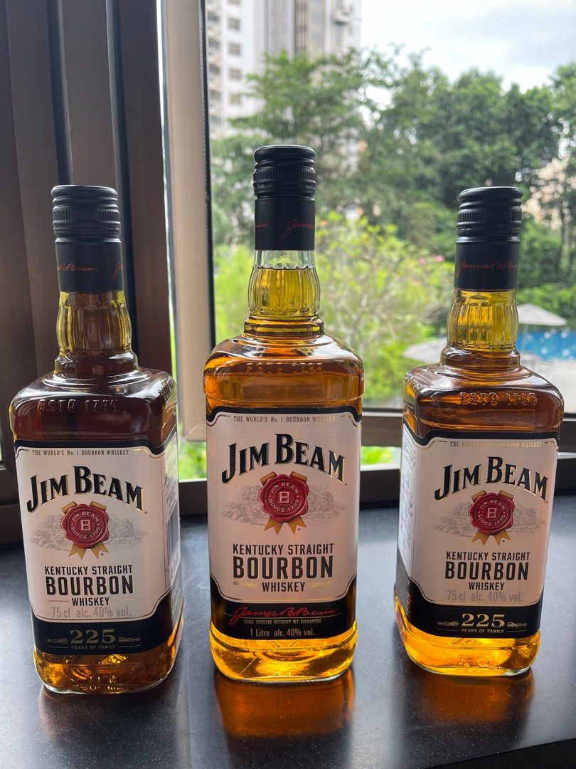 Jim Beam Bourbon, Food & Drinks, Beverages on Carousell