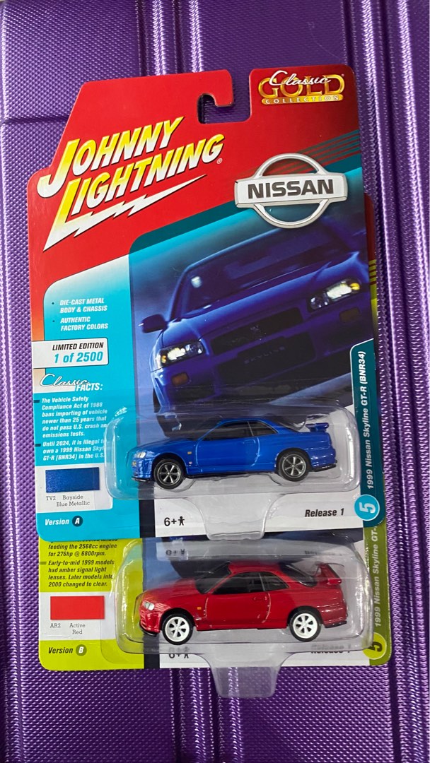 Johnny lightning GTR R34 set, Hobbies & Toys, Toys & Games on Carousell