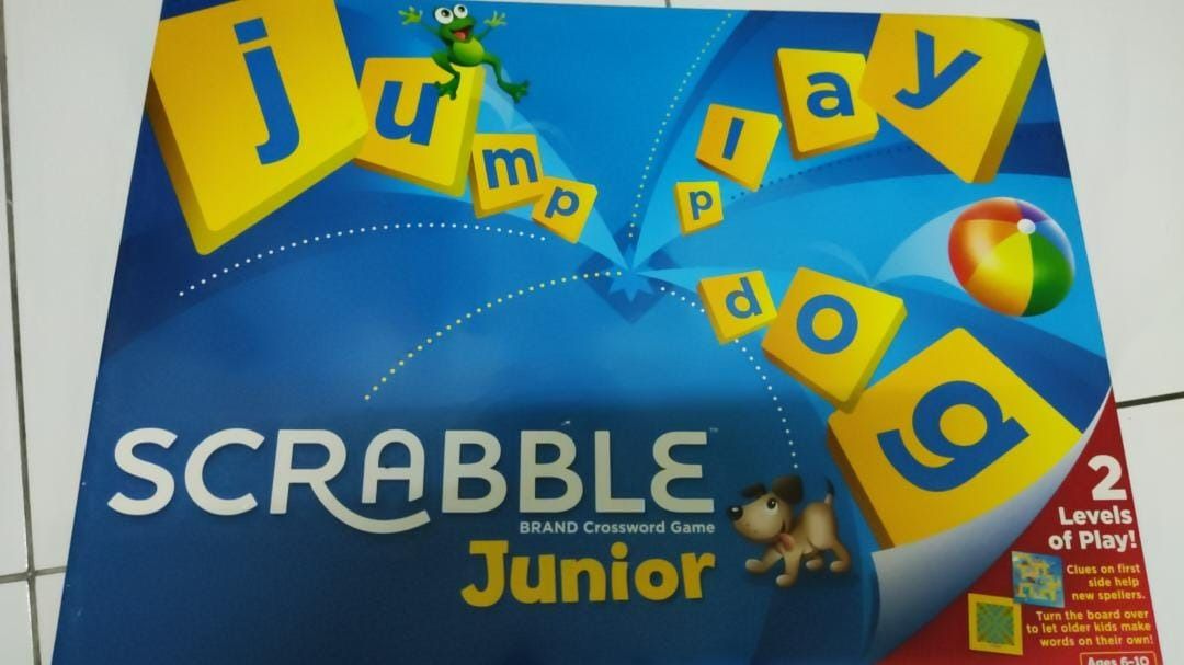 Junior Scrabble Board Game for aged 6 to10 years, Hobbies & Toys, Toys & Games on Carousell