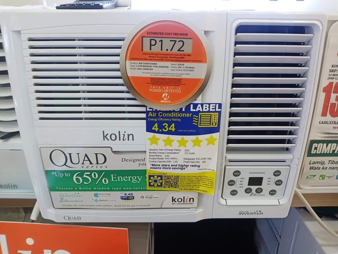 Kolin Inverter Window Type Aircon, TV & Home Appliances, Air ...