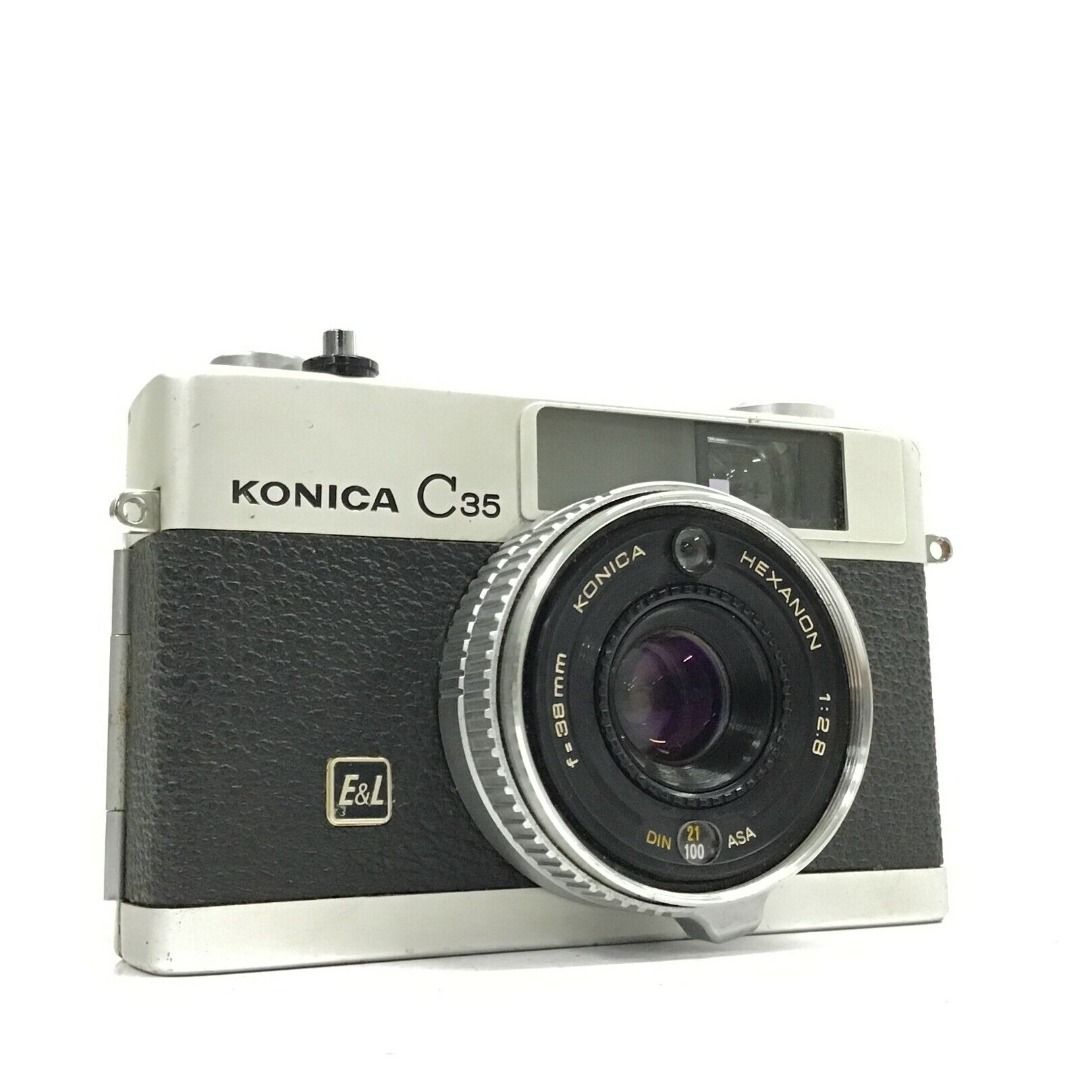 Konica C35 V/E&L Compact Film Camera, Photography, Cameras on Carousell