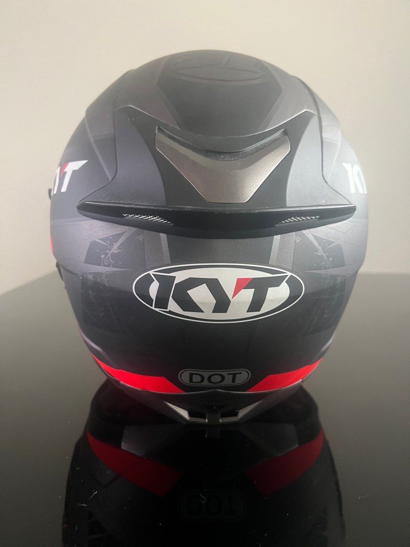 KYT Red full face helmet, Motorcycles, Motorcycle Accessories on Carousell