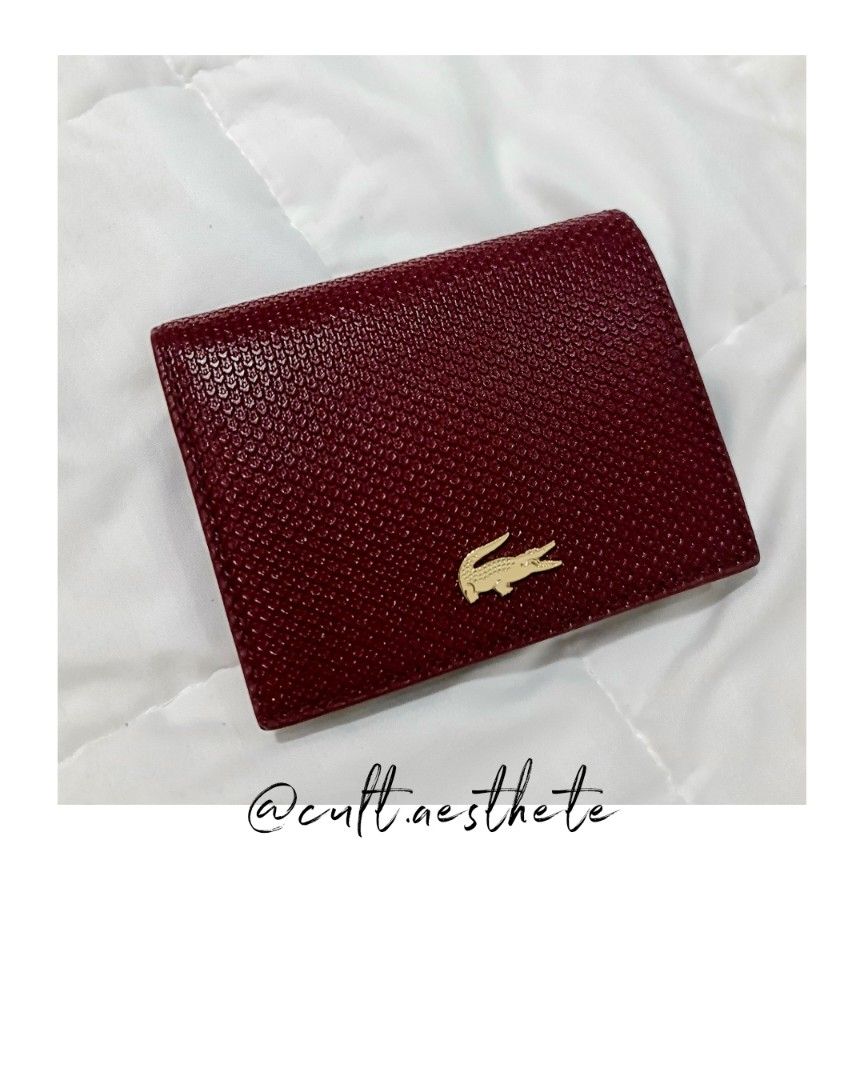 LACOSTE chantaco bi-fold wallet, Women's Fashion, Bags & Wallets ...