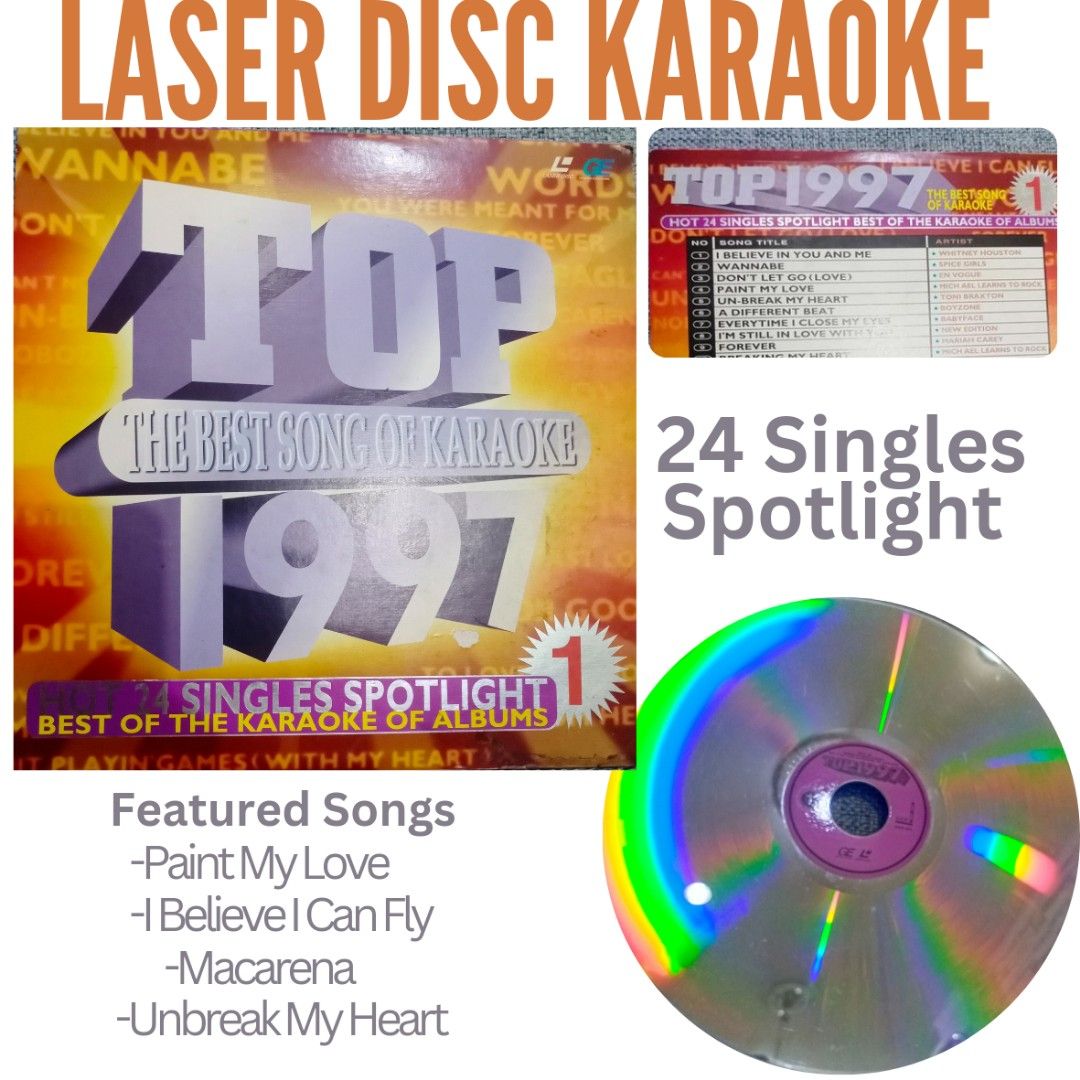 LaserDisc Karaoke Top 1997 The Best Song of Karaoke Preloved / Vintage ...