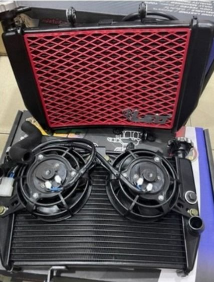 LEO SNIPER150 Y15 V1&V2 2 FAN BIG RADIATOR RACING CRUVE MODEL (BIG FAN ...