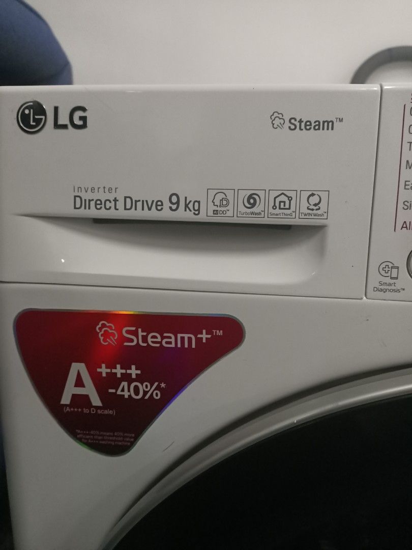 Free Delivery LG Direct Drive 9kg Front Load Washer, TV & Home ...