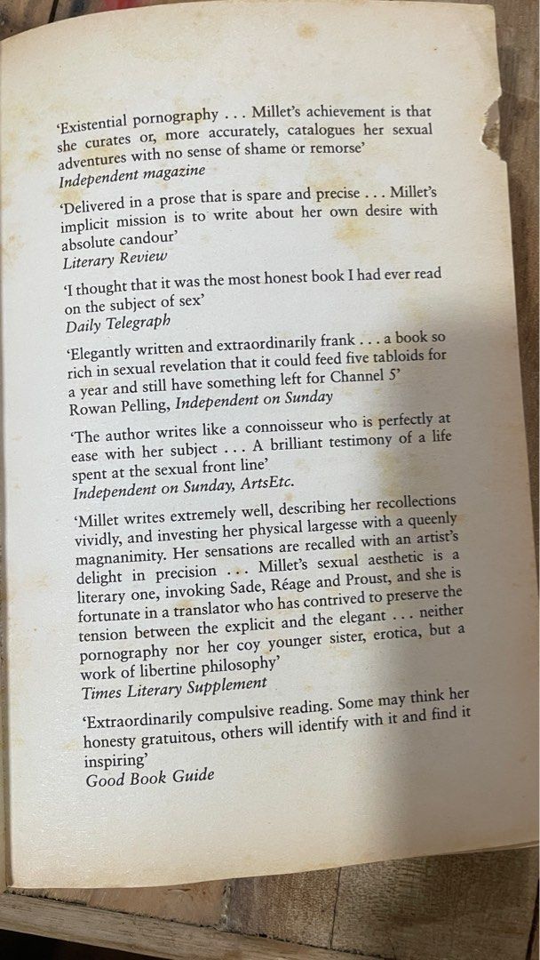 The Sexual Life of Catherine M by Catherine Millet, Hobbies & Toys ...