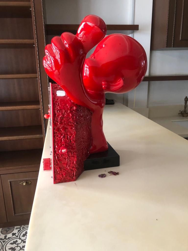 Little Red Man Sculpture, Furniture & Home Living, Home Decor, Other ...