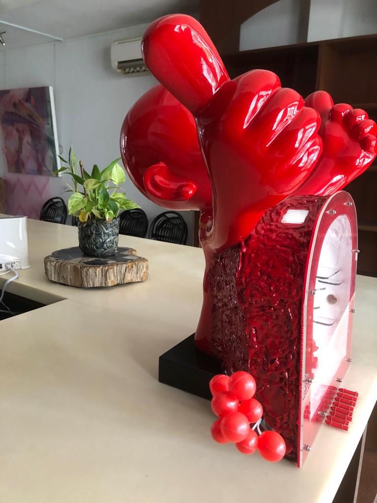 Little Red Man Sculpture, Furniture & Home Living, Home Decor, Other ...