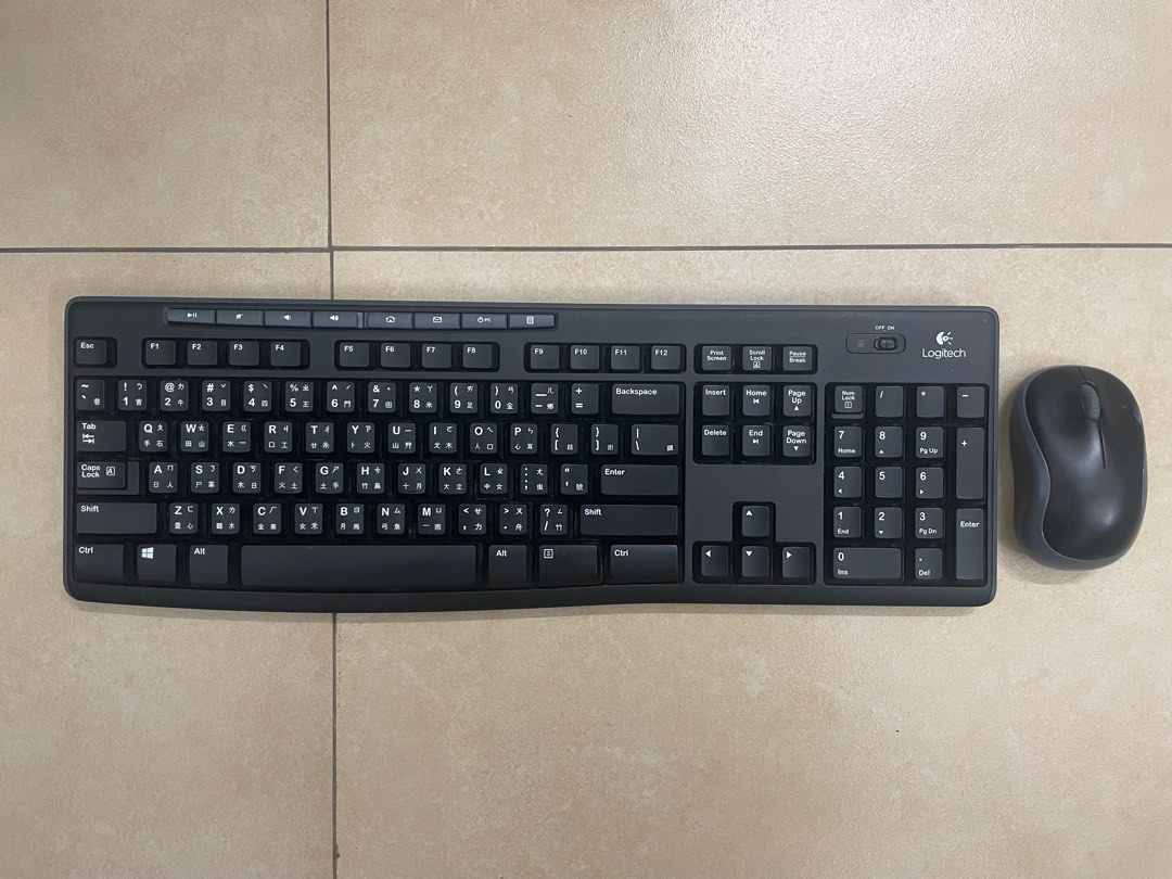 Logitech 無線鍵盤 K270 keyboard 連 滑鼠 mouse, 電腦＆科技, 電腦周邊及配件, 電腦鍵盤及相關產品 ...