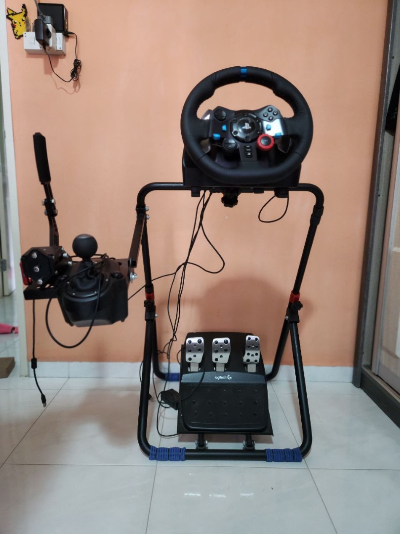 logitech g29 with manual shifter and handbrake, Video Gaming, Gaming ...