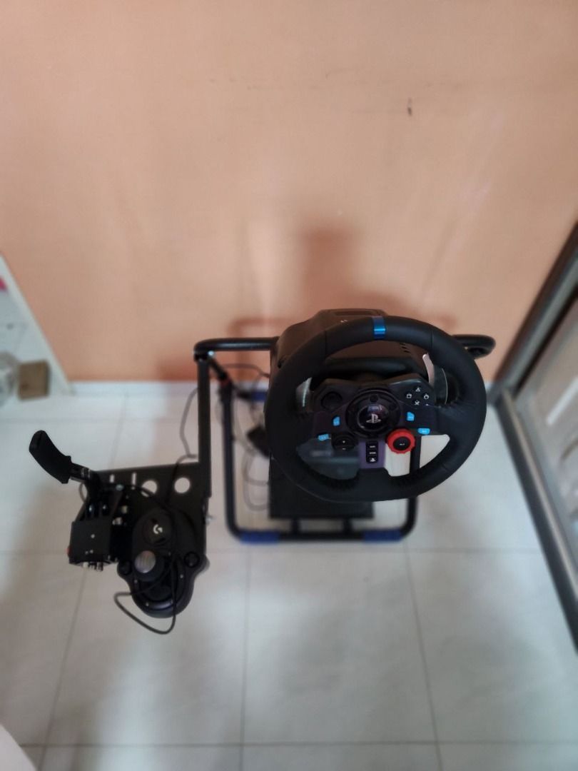 logitech g29 with manual shifter and handbrake, Video Gaming, Gaming ...