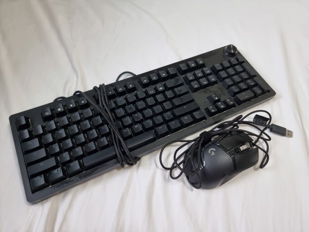 Logitech G502 Hero Mouse And Techware Spectre Pro Keyboard Tactile
