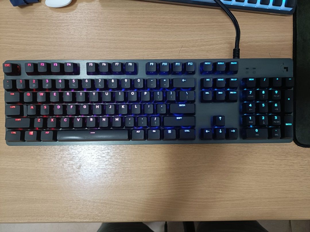 Logitech G512 Carbon GX red linear switch mechanical keyboard ...