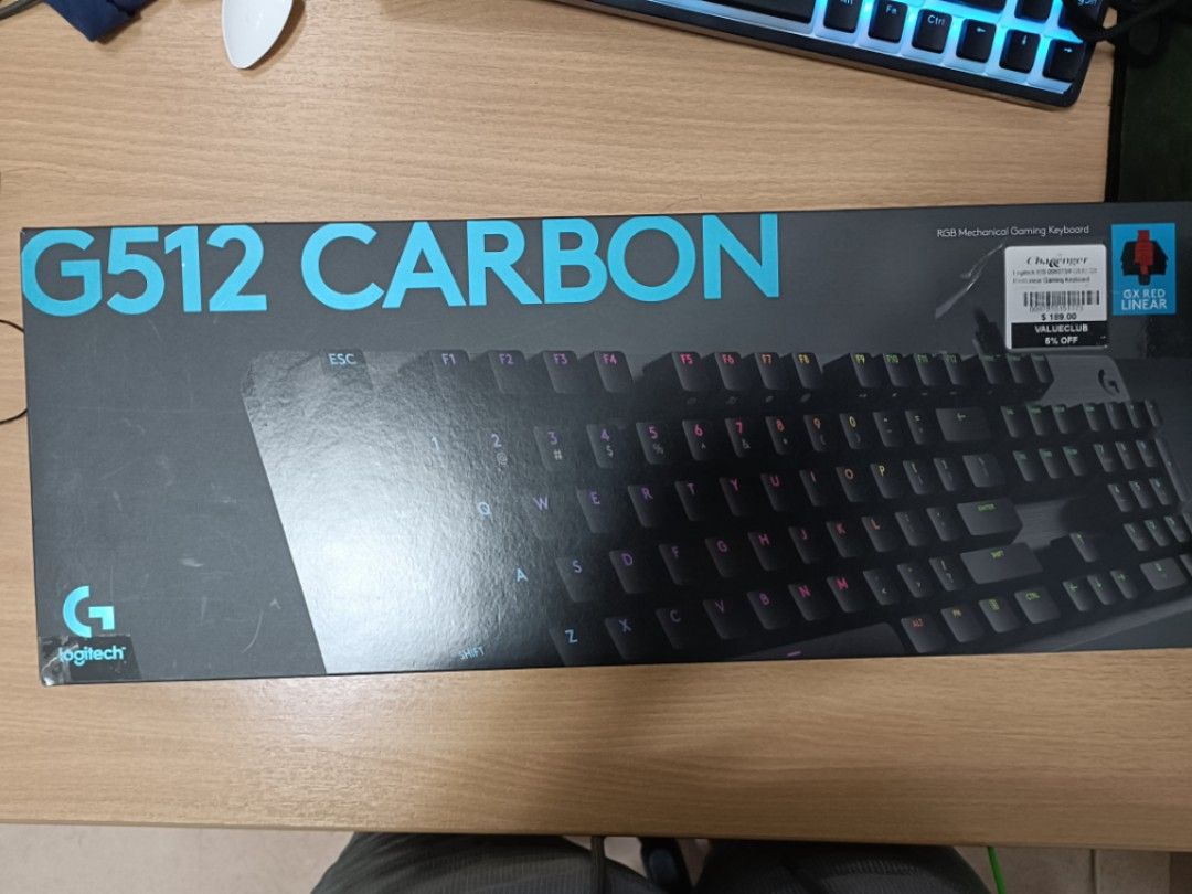 Logitech G512 Carbon GX red linear switch mechanical keyboard, Computers & Tech, Parts ...