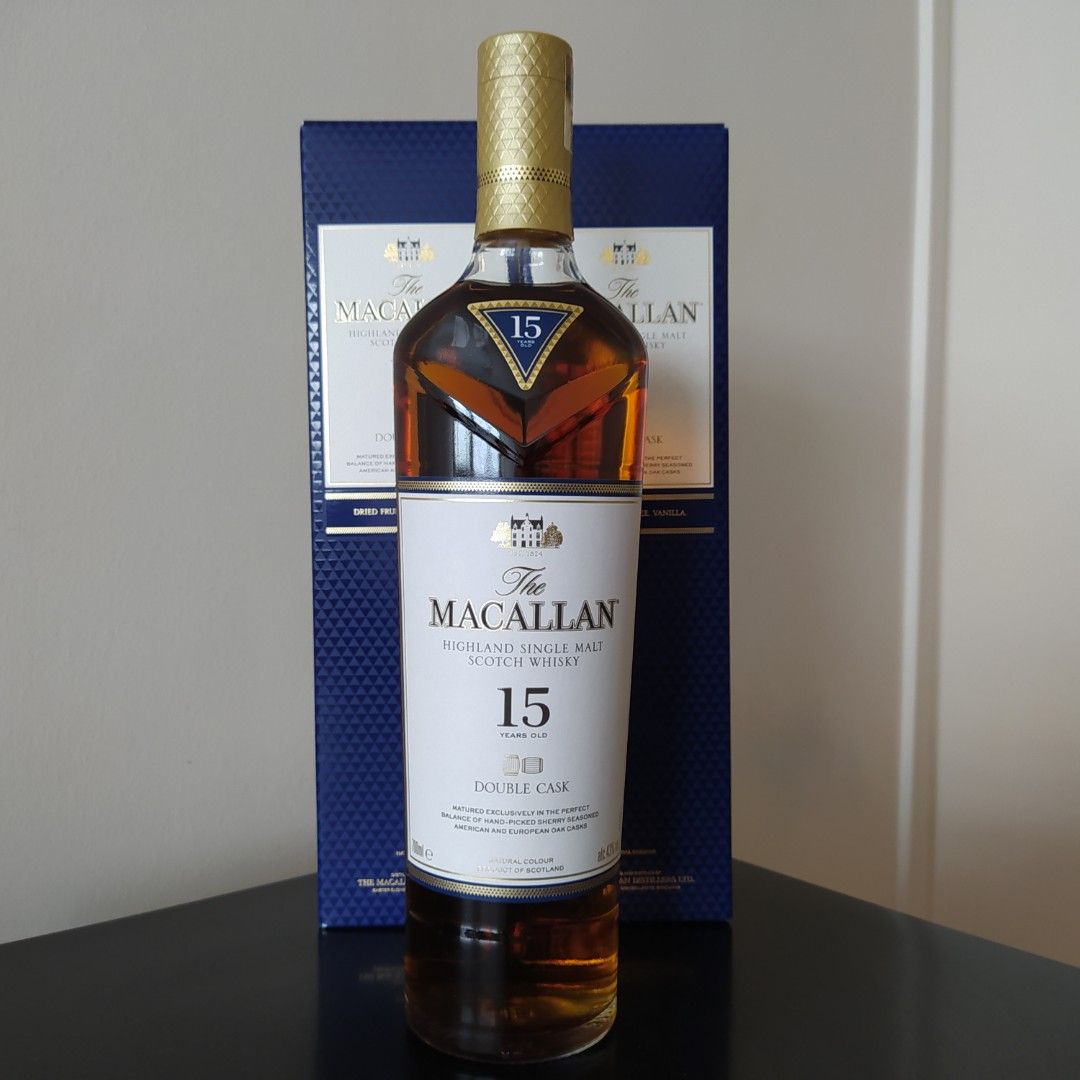Macallan 15 Double Cask, Food & Drinks, Alcoholic Beverages on Carousell