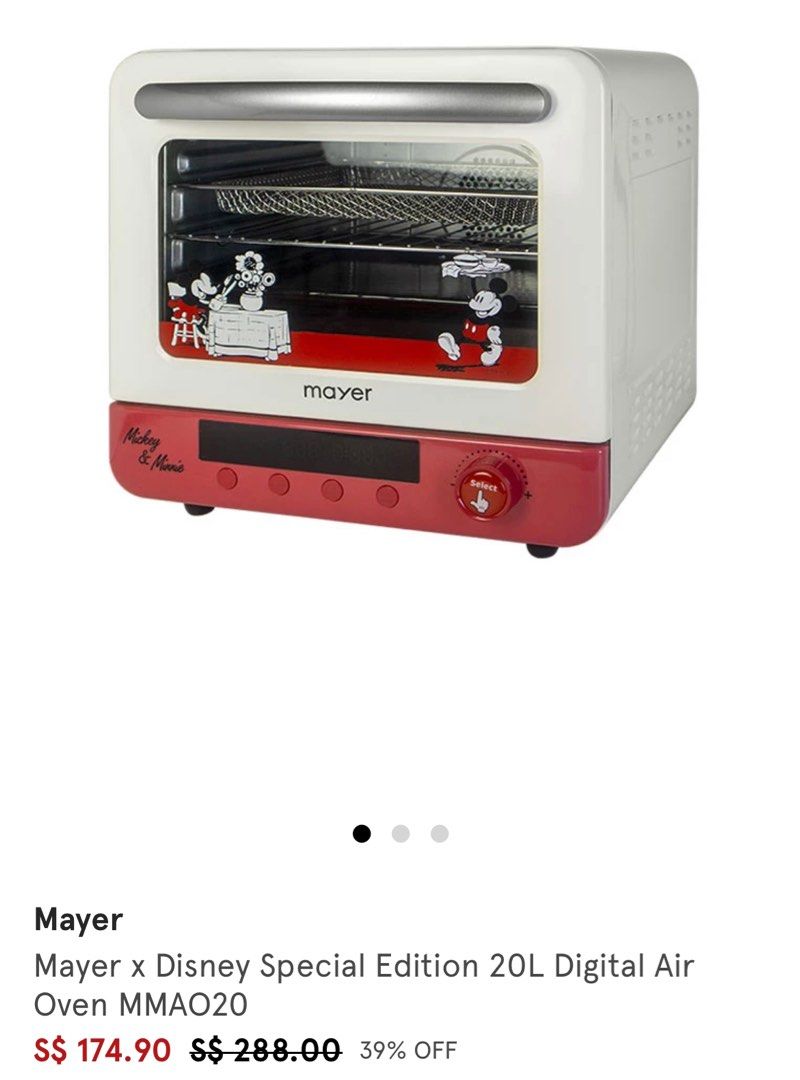 Mayer x Disney Digital Oven, TV & Home Appliances, Kitchen Appliances ...
