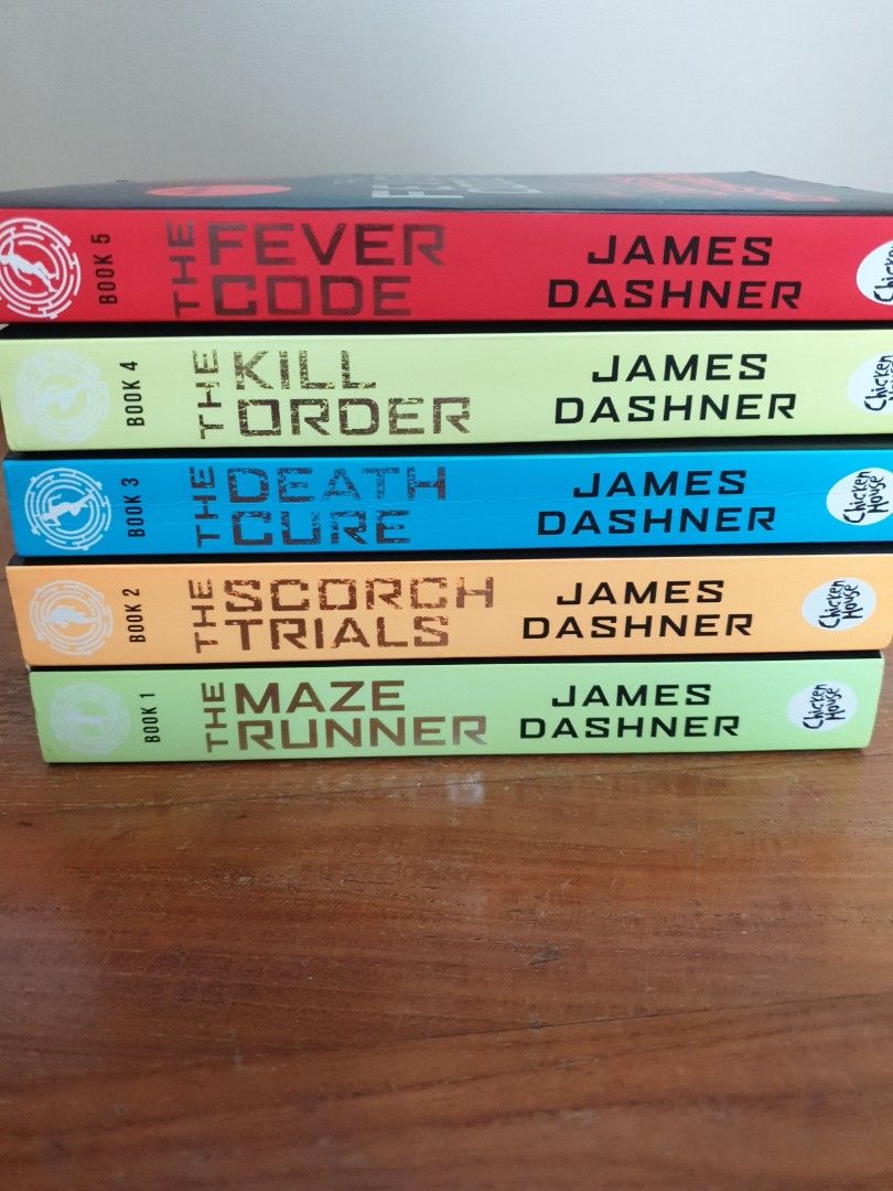 Maze runner series by James Dashner(complete set), Hobbies & Toys ...