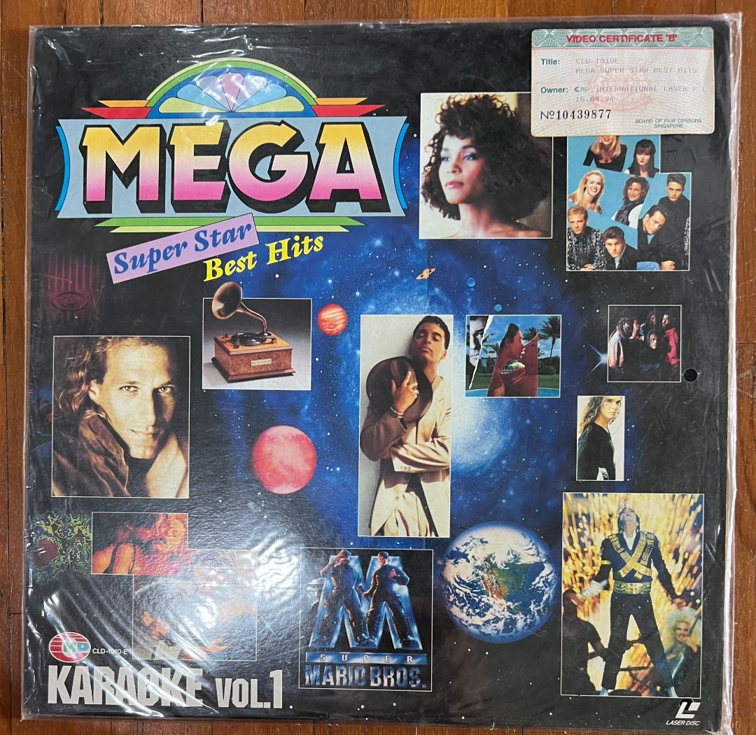 Mega Super Star Best Hits Karaoke Vol. 1 Laser Disc, Hobbies & Toys ...